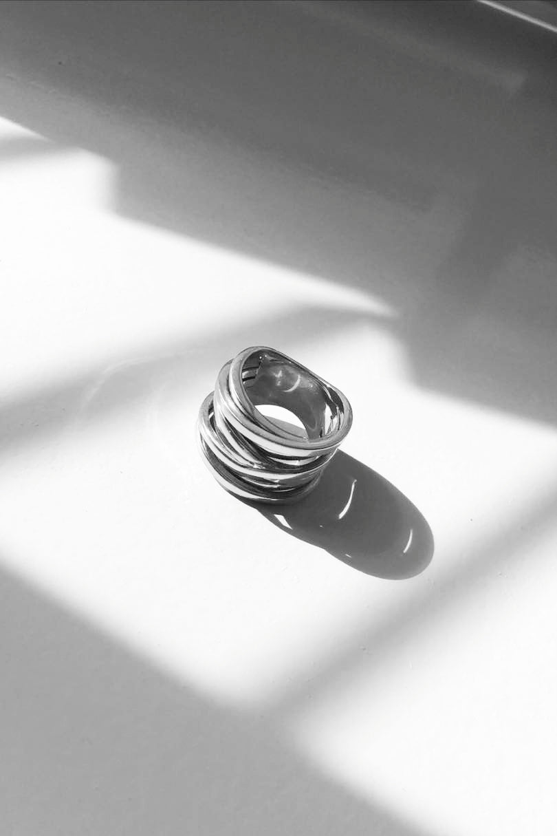 Bandhu Coil Ring - Silver // minimalist chic | RUM Amsterdam