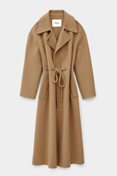 Ba&sh Kate Coat - Camel // dropped shoulder, cord belt | RUM Amsterdam