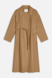 Ba&sh Kate Coat - Camel // dropped shoulder, cord belt | RUM Amsterdam