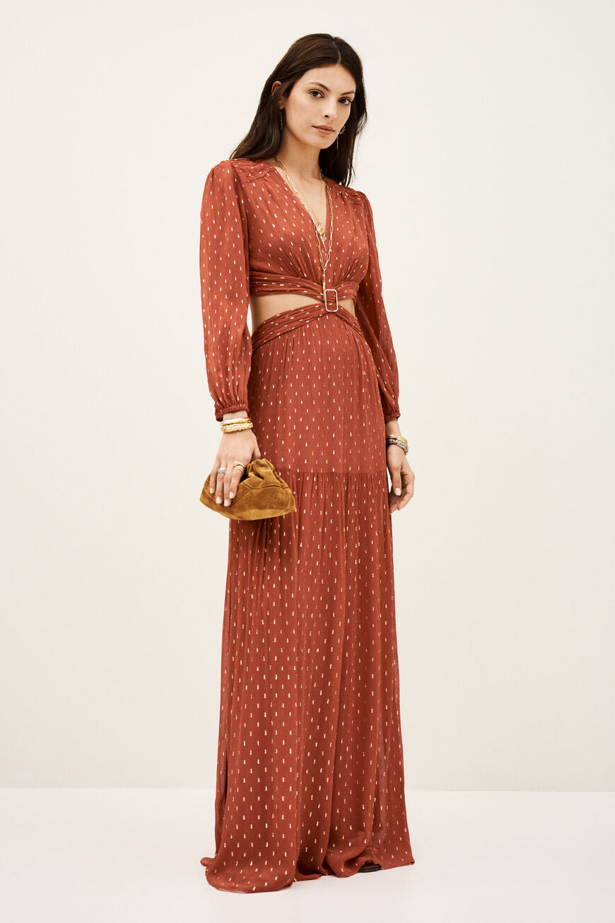 Ba&sh Marry Dress - Brick | RUM Amsterdam