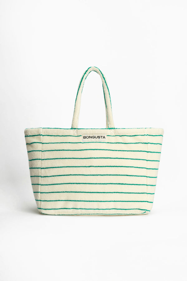 Bongusta Naram Weekend Bag - Pure White & Grass | RUM Amsterdam