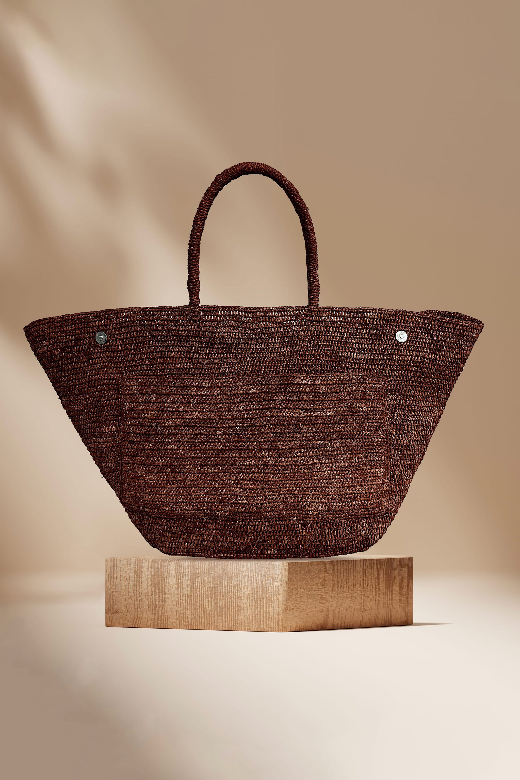 Camalya Soline Raffia Bag - Mocha | RUM Amsterdam