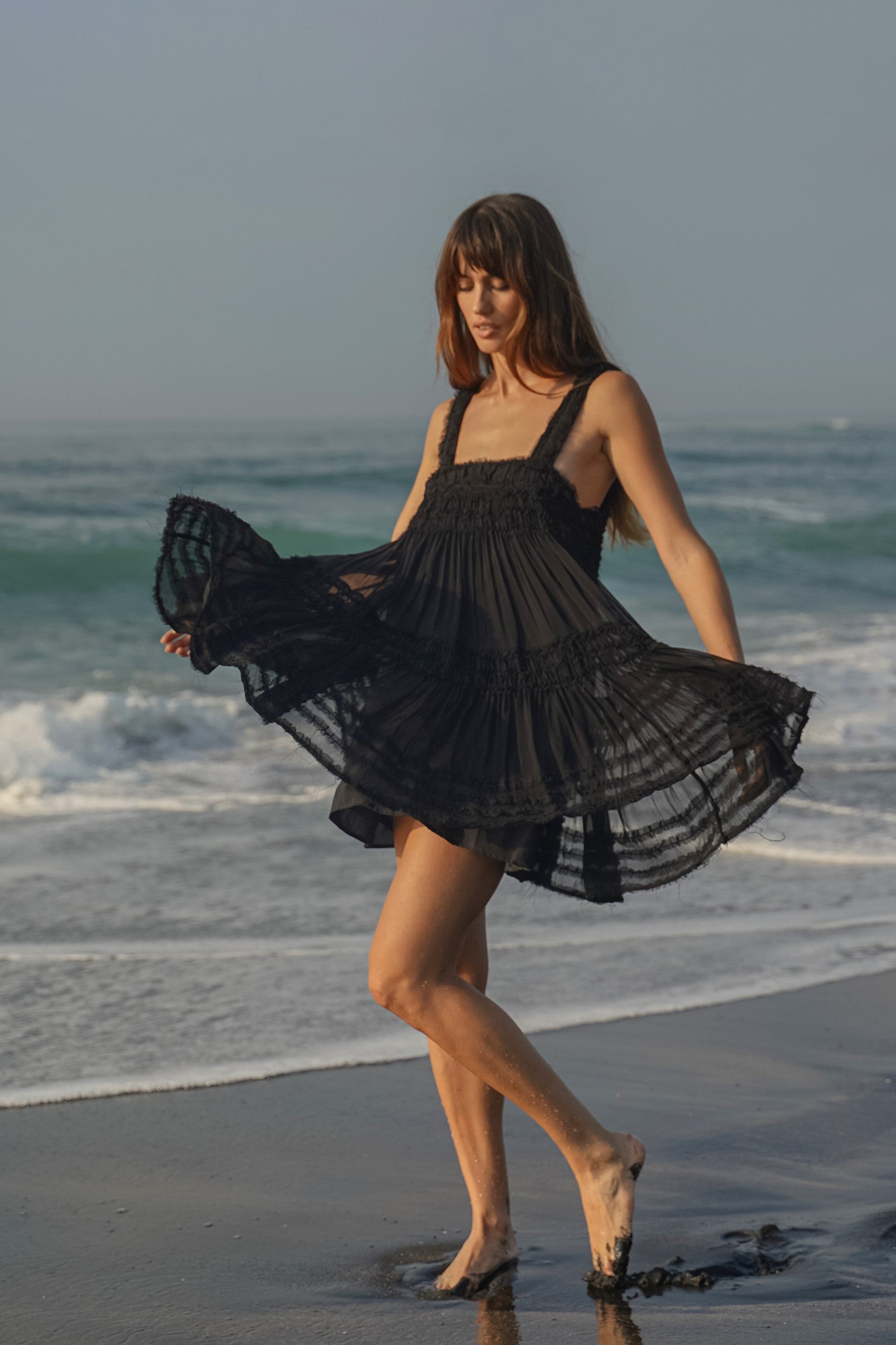l u • c i e e Clio Mini Dress - Black | RUM Amsterdam