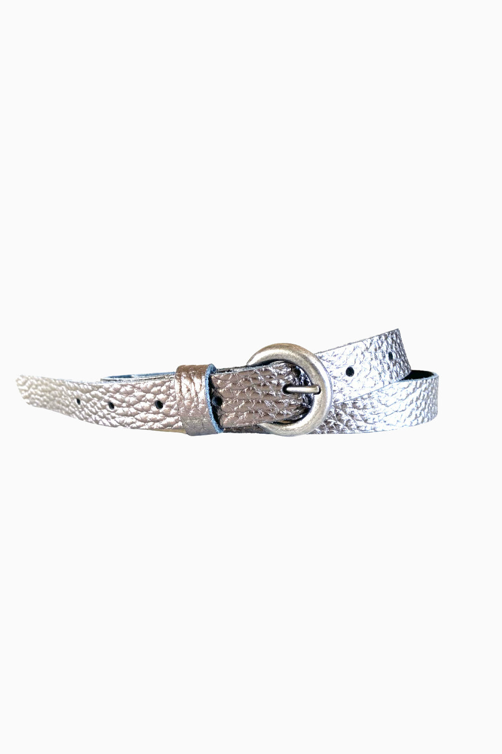Trezz Mila Leather Belt - Zanzibar Silver | RUM Amsterdam